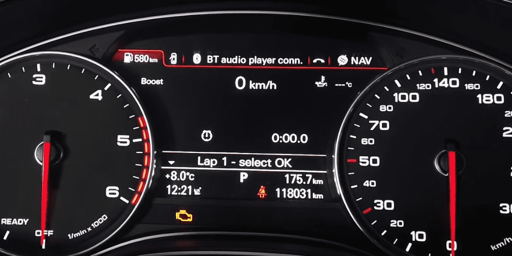 Lap Timer, Audi A6 2011 - 2015