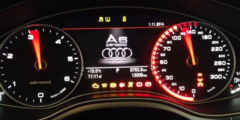 Gauge Test-Needle Sweep, Audi A6 2011 - 2015