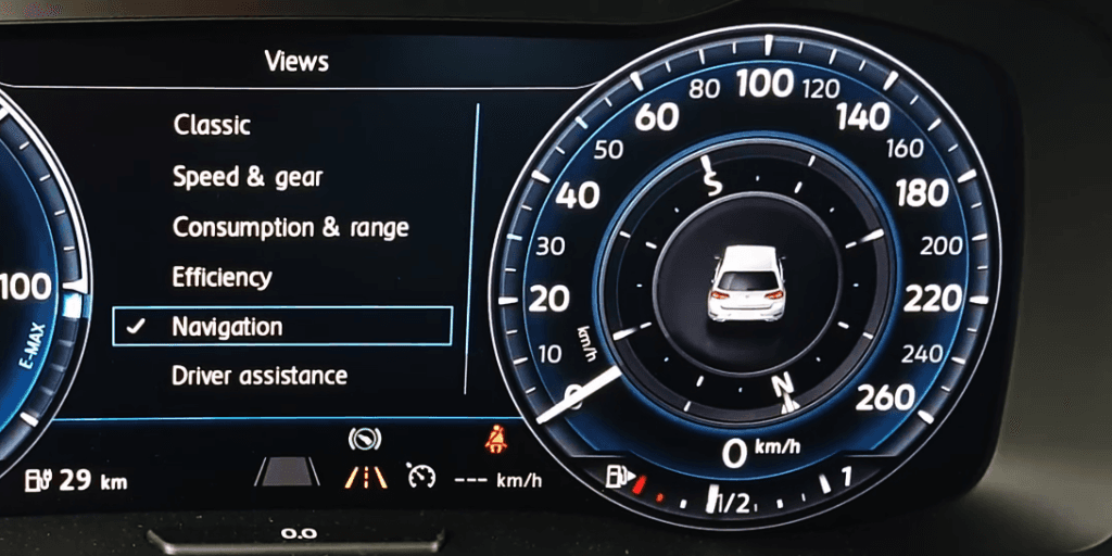 Navigation/Compass in Dashboard, volkswagen polo 2017