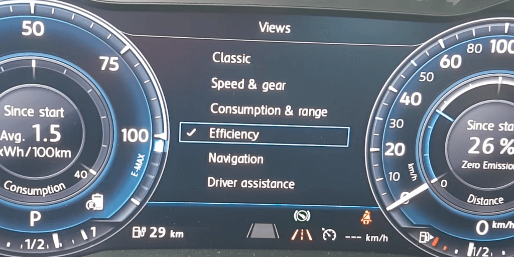Efficiency Assist Display, volkswagen