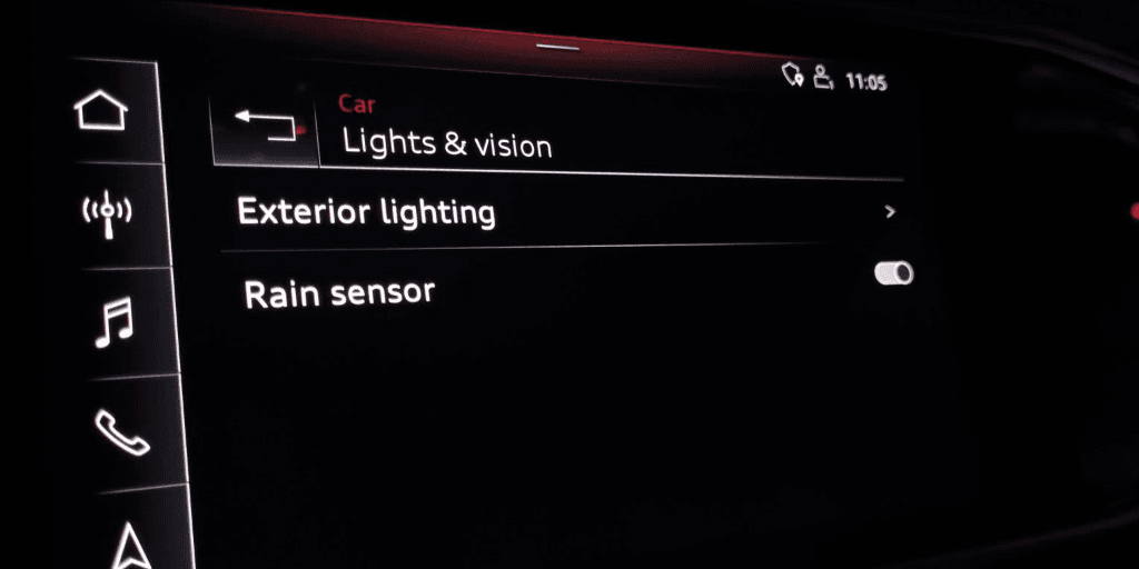 Rain Sensor Menu, audi q8 2024