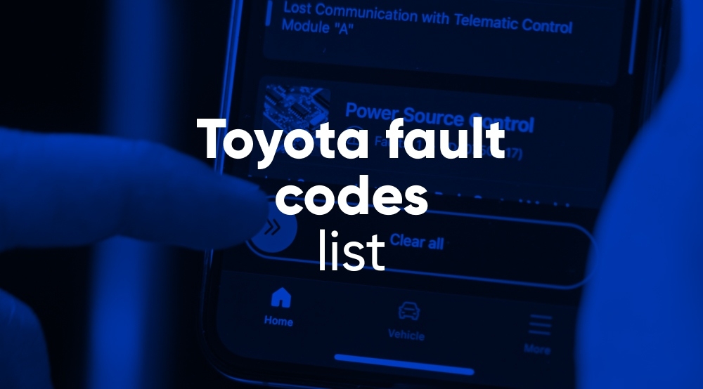 Toyota fault codes: Common issues & troubleshooting | OBDeleven